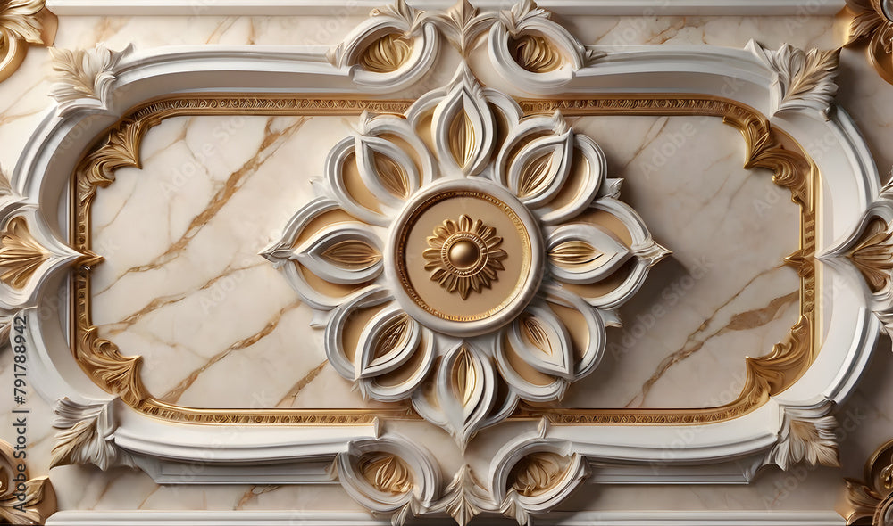 3D Mandala Wood Theme Celling Wallpaper – Myindianthings