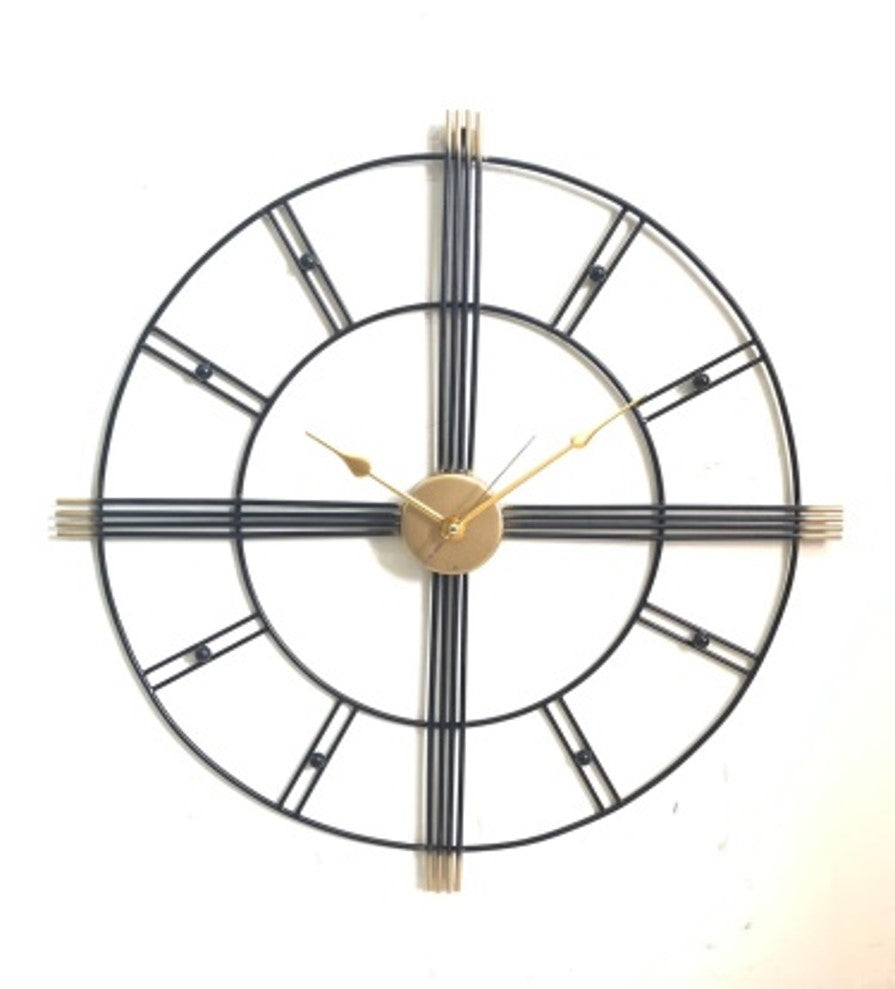 Black Plain Clock – Myindianthings