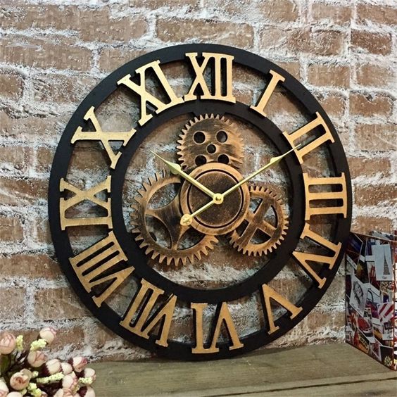 Roman Numeral Metal Wall Clock – Myindianthings