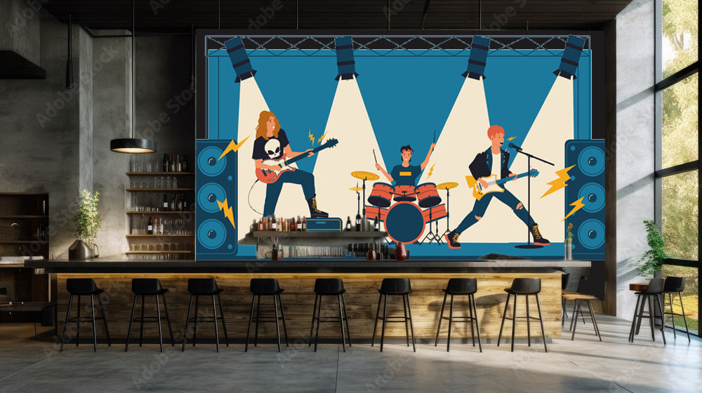 Animated Musical Band Music Wallpaper – Myindianthings