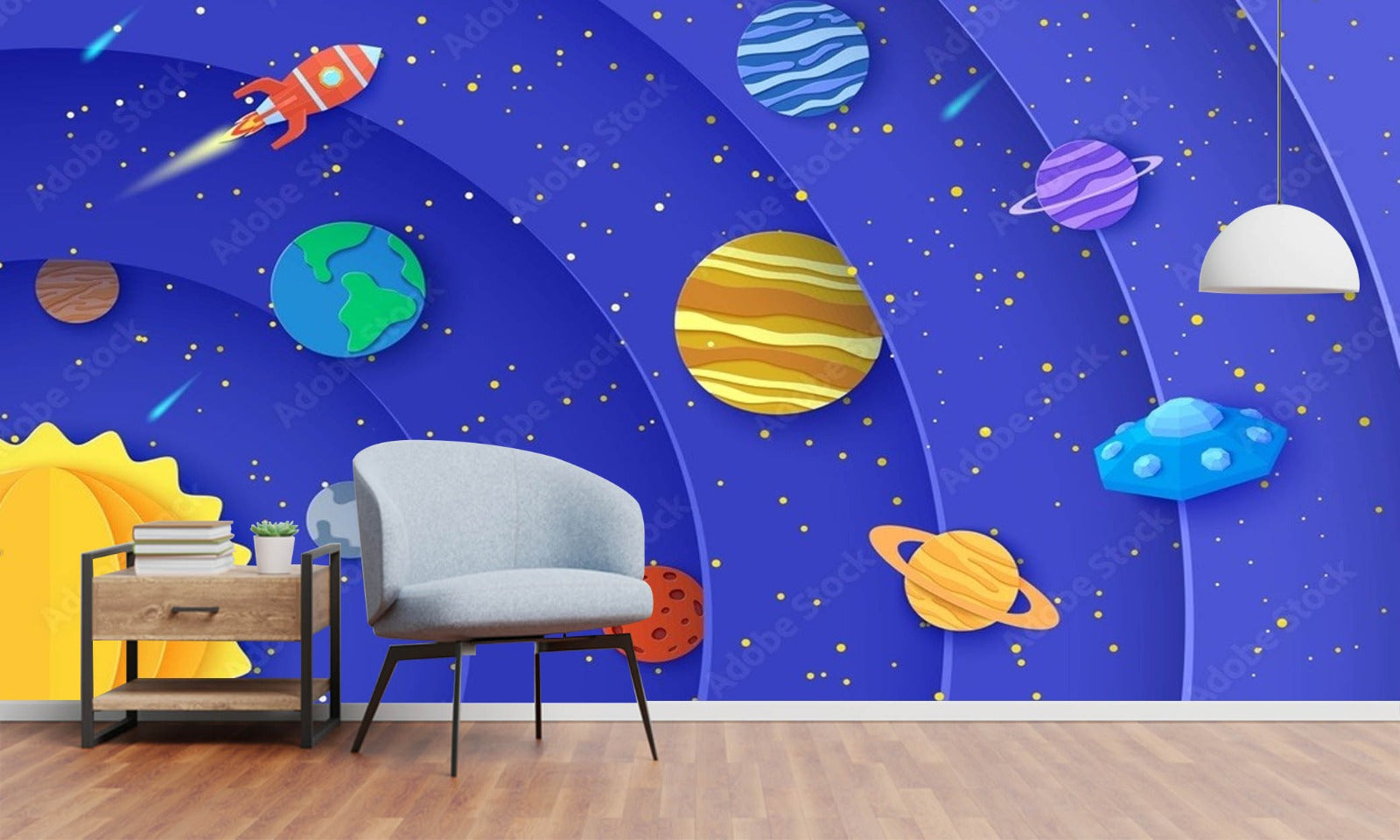 Appealing Solar System 3D Design Wallpaper – Myindianthings