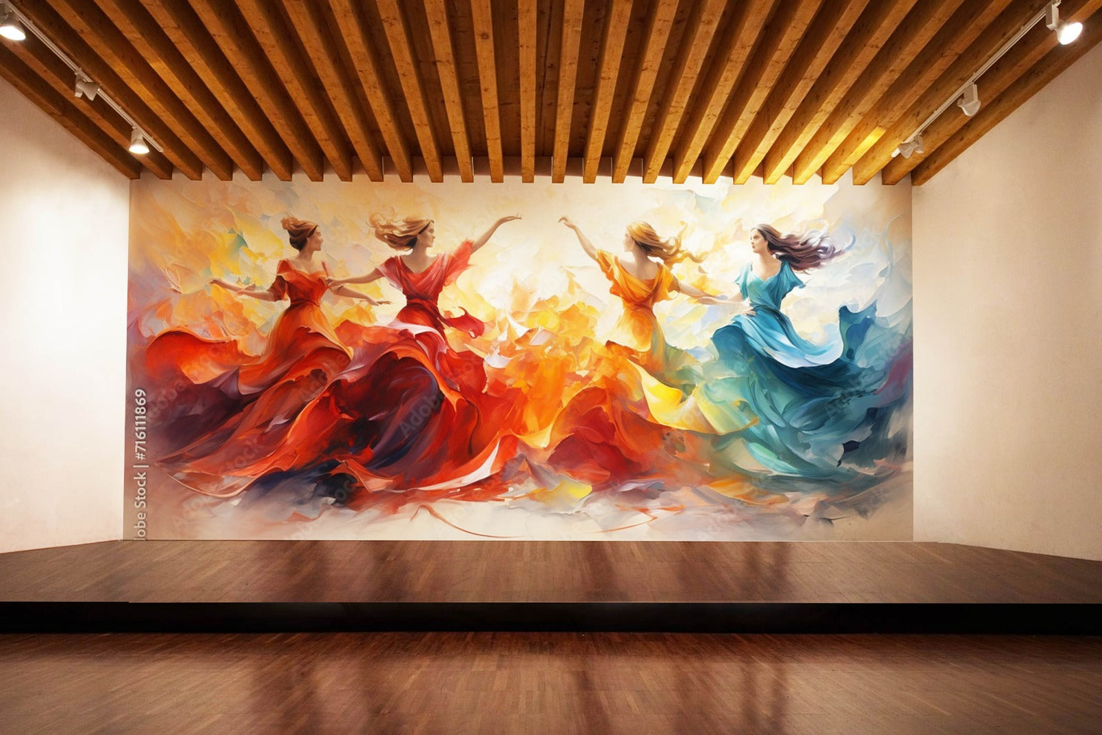 Beautiful Painting Theme Dance Wallpaper – Myindianthings