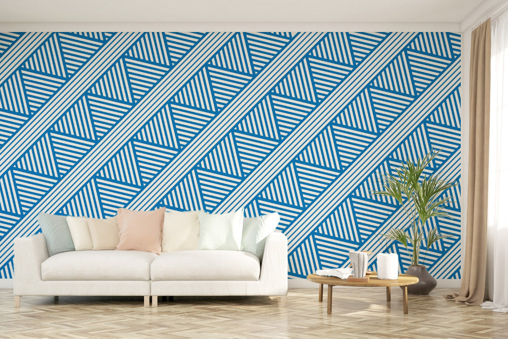 Blue Pattern Abstract Wallpaper – Myindianthings