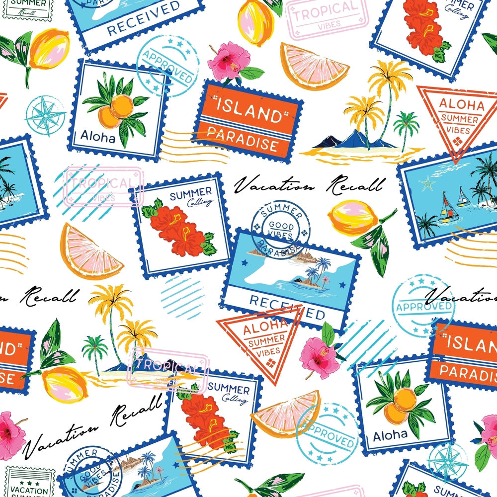 Colourful Stamp Theme Aesthetic Wallpaper – Myindianthings