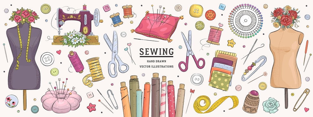 Complete Sewing Package Themed Boutique Wallpaper – Myindianthings