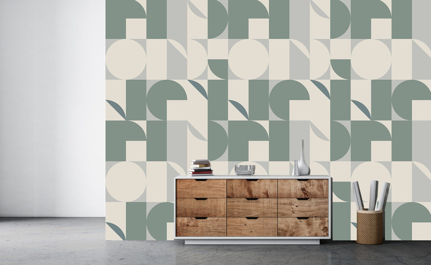 Complex Shapes Pattern Geometric Wallpaper – Myindianthings