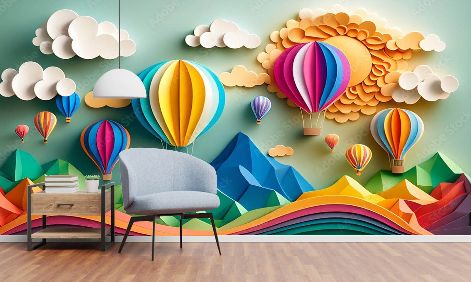 Creative Paper Art With Nature 3D Design Wallpaper – Myindianthings
