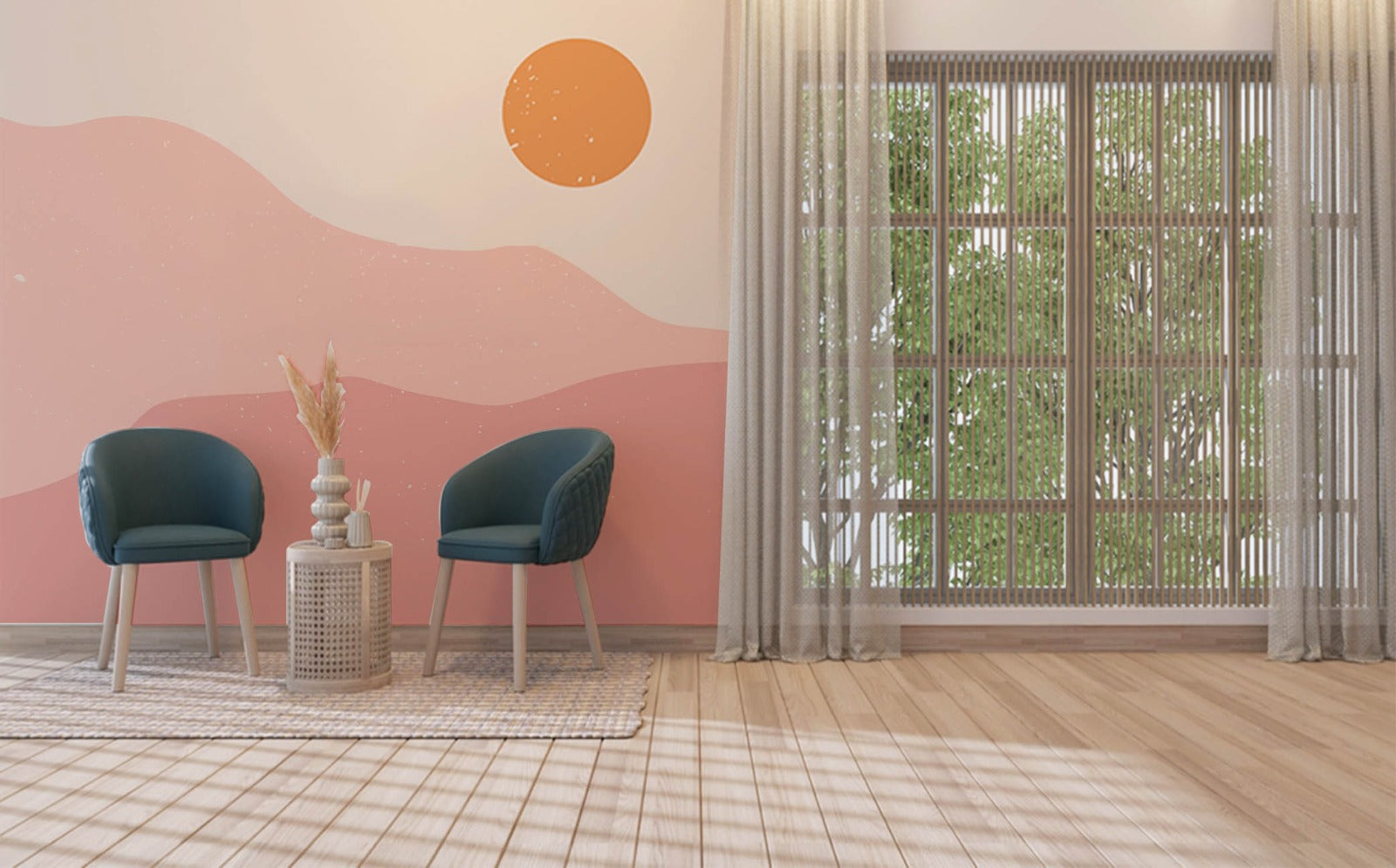 Desert Scenery Boho Wallpaper – Myindianthings