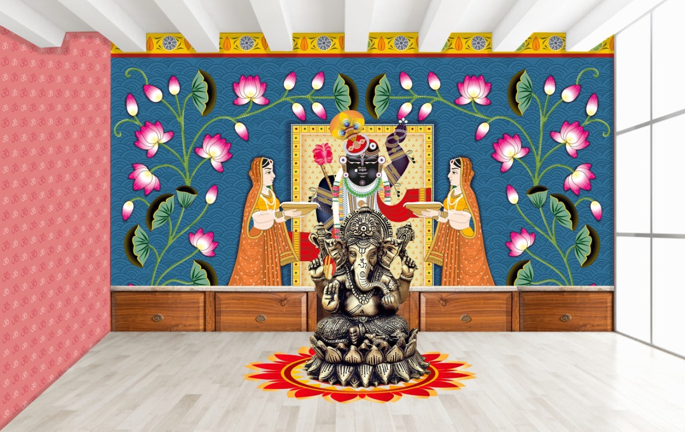 Divine Majesty Shreenath Ji Wallpaper – Myindianthings