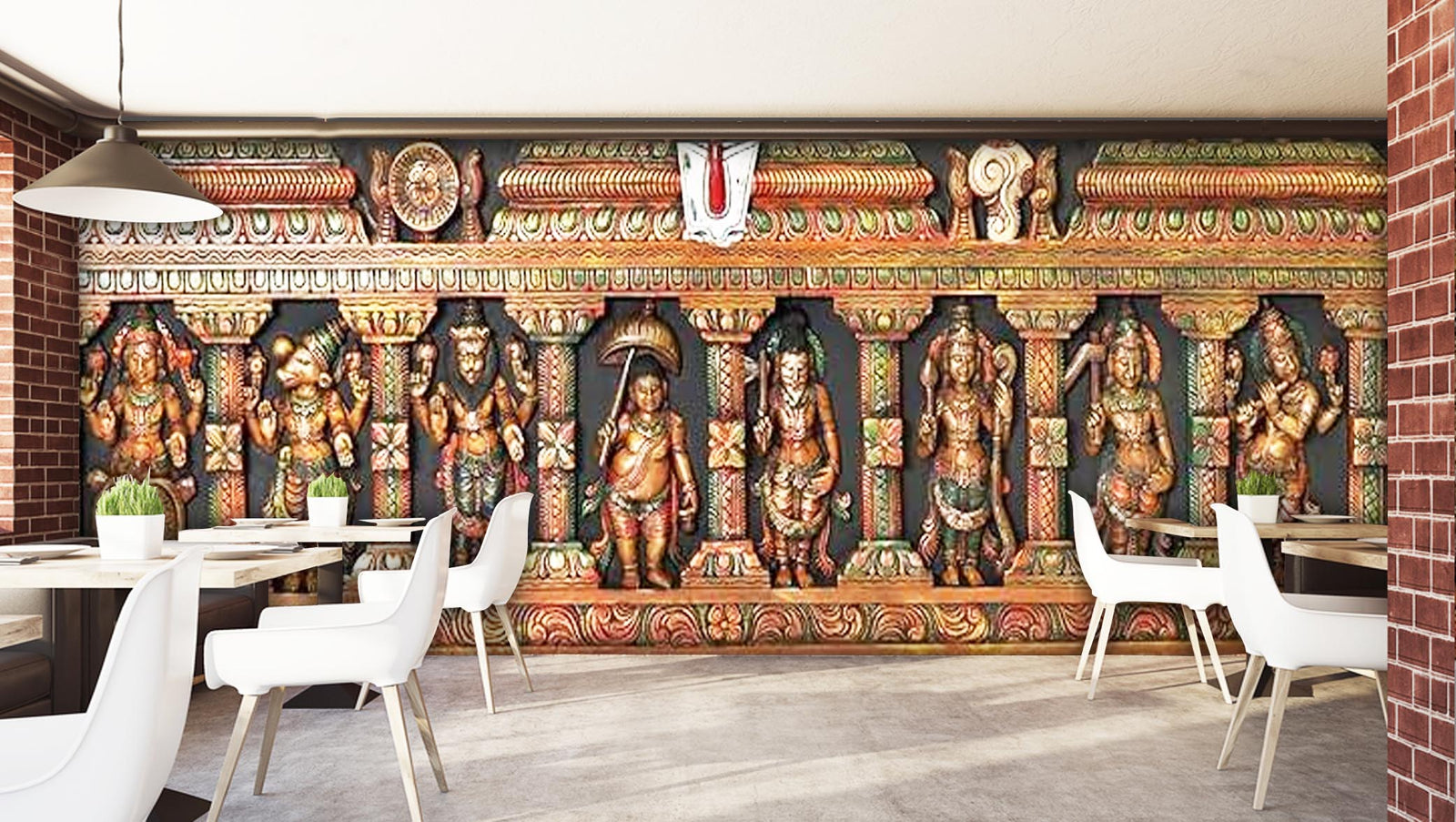 Dusha Avatar Idol Design Indian Cafe Wallpaper – Myindianthings