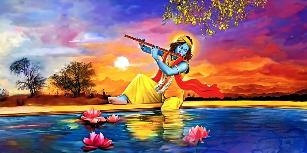 Eye Catching Devotional Krishna Wallpaper – Myindianthings