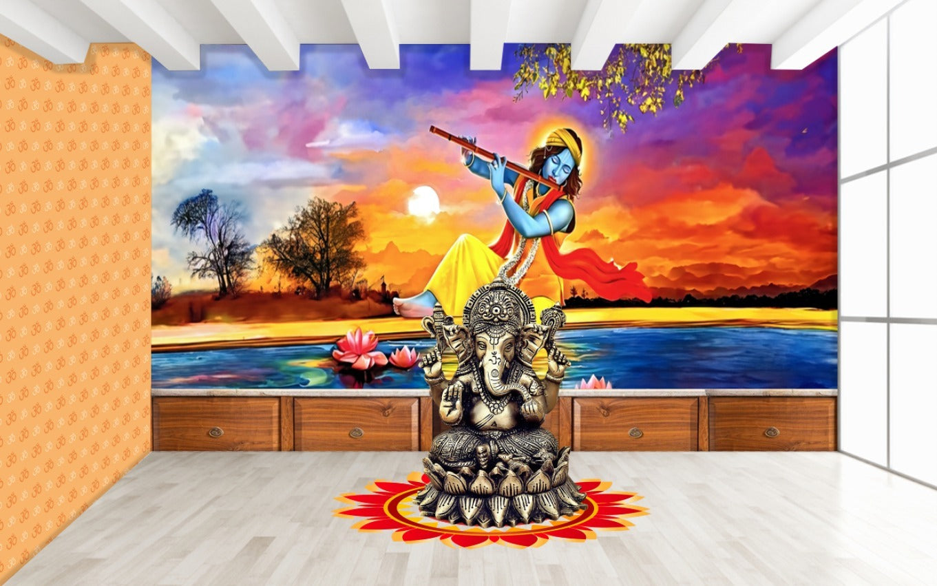 Eye Catching Devotional Krishna Wallpaper – Myindianthings