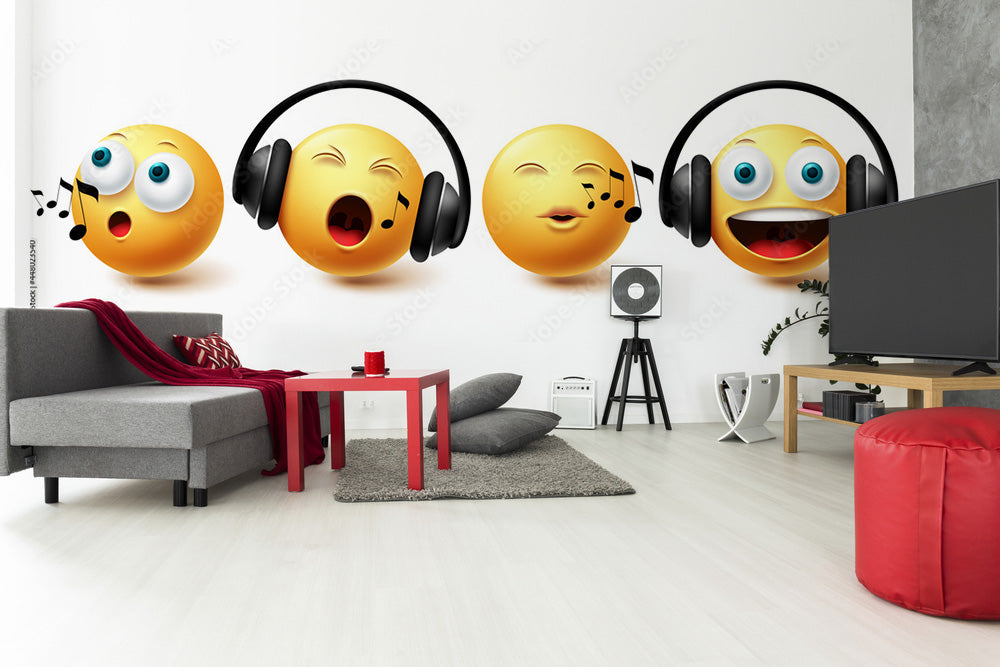 Eye Catching Emoji Pattern Music Wallpaper – Myindianthings