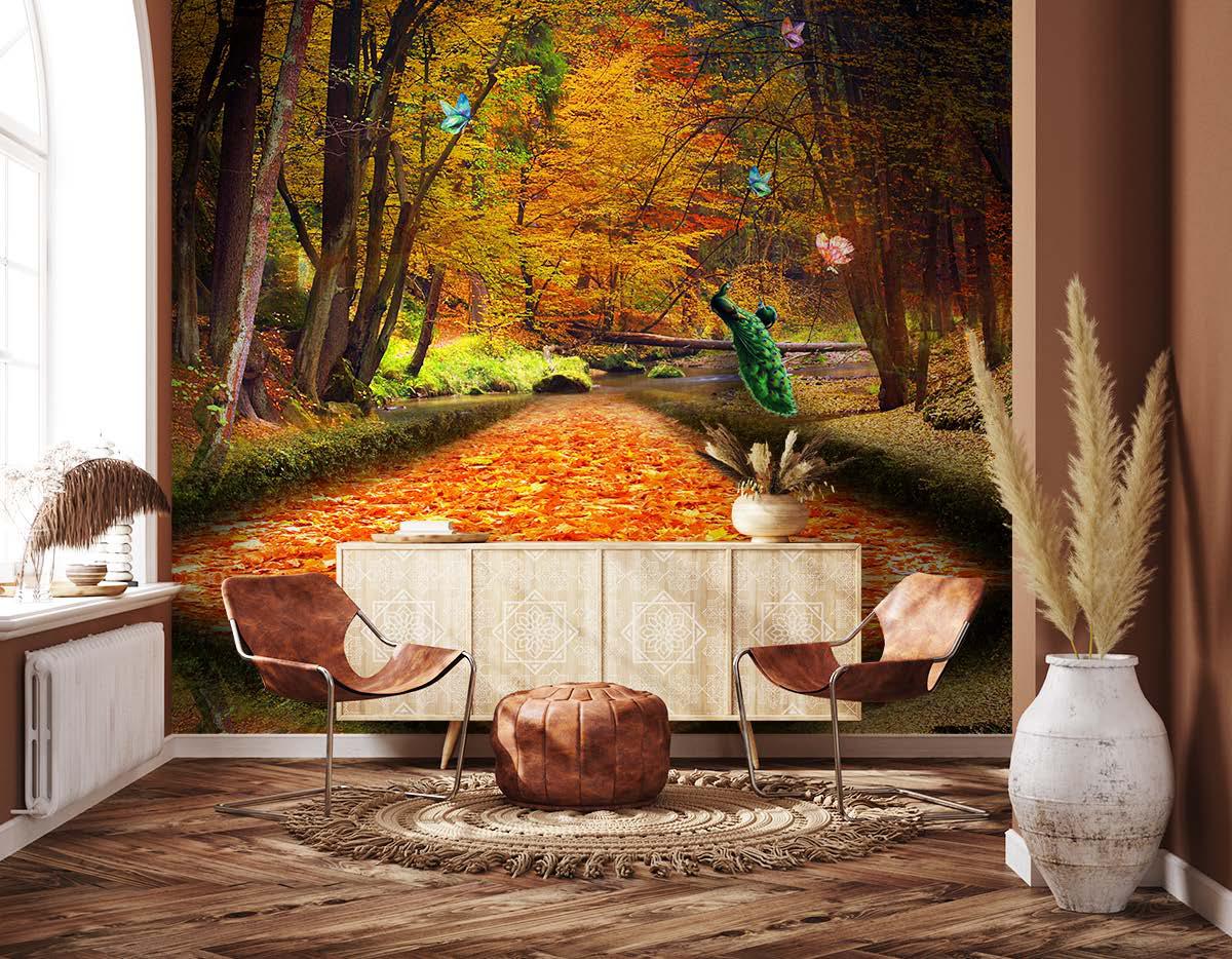 Lovely Autumn Pathway Nature Wallpaper – Myindianthings