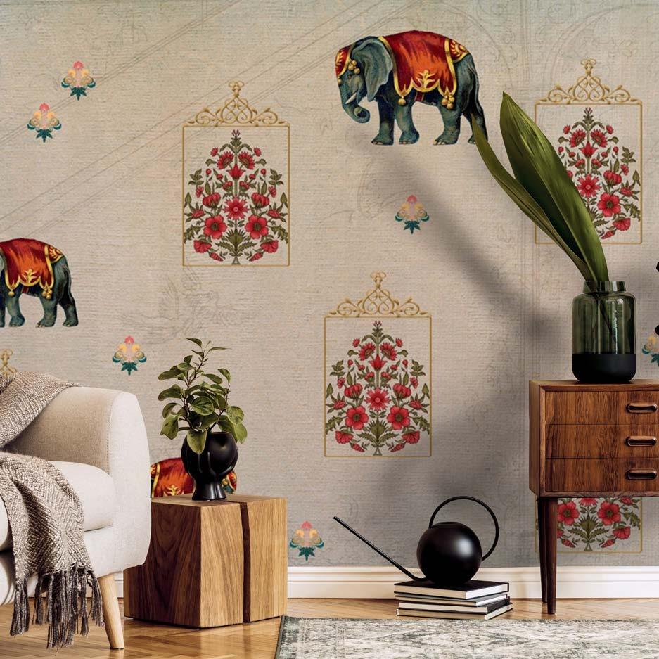 Majestic Look Indian Pattern Wallpaper – Myindianthings