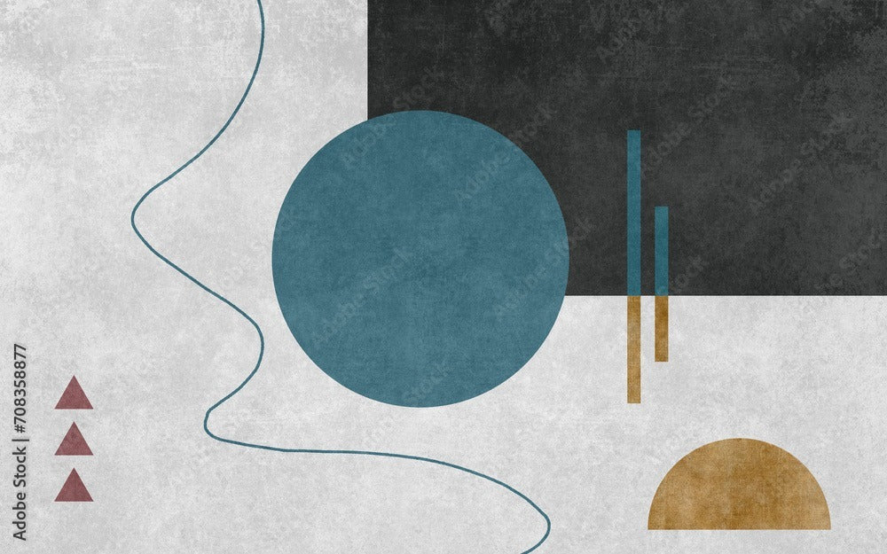 Modern Geometric Wallpaper – Myindianthings