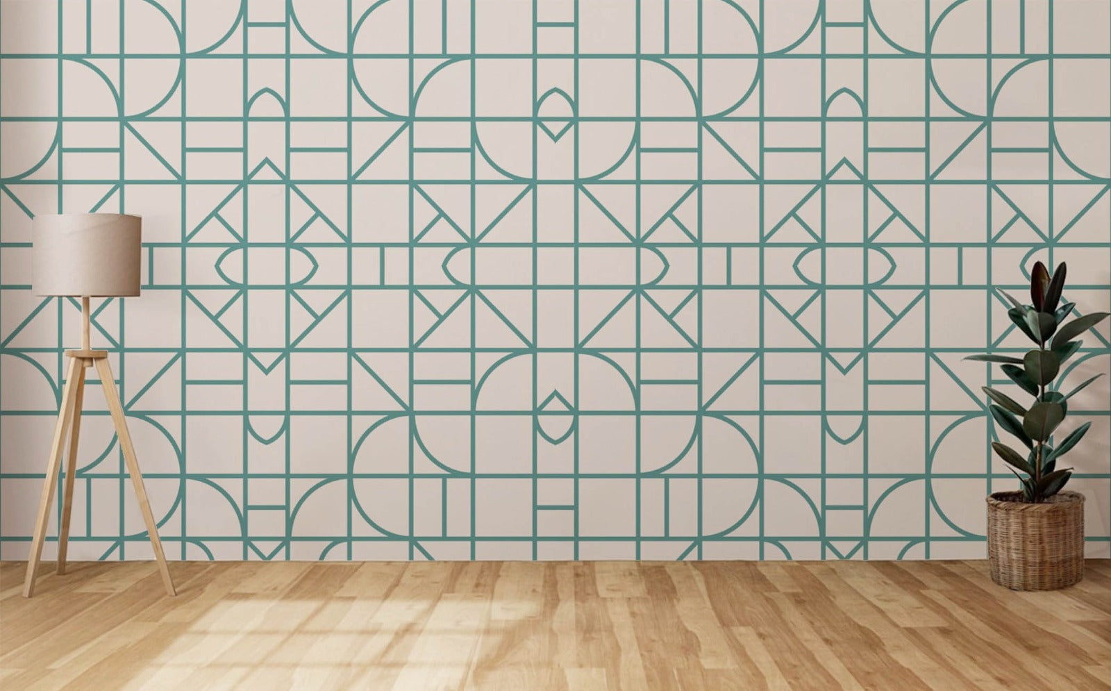 Mono Lines Pattern Geometric Wallpaper – Myindianthings
