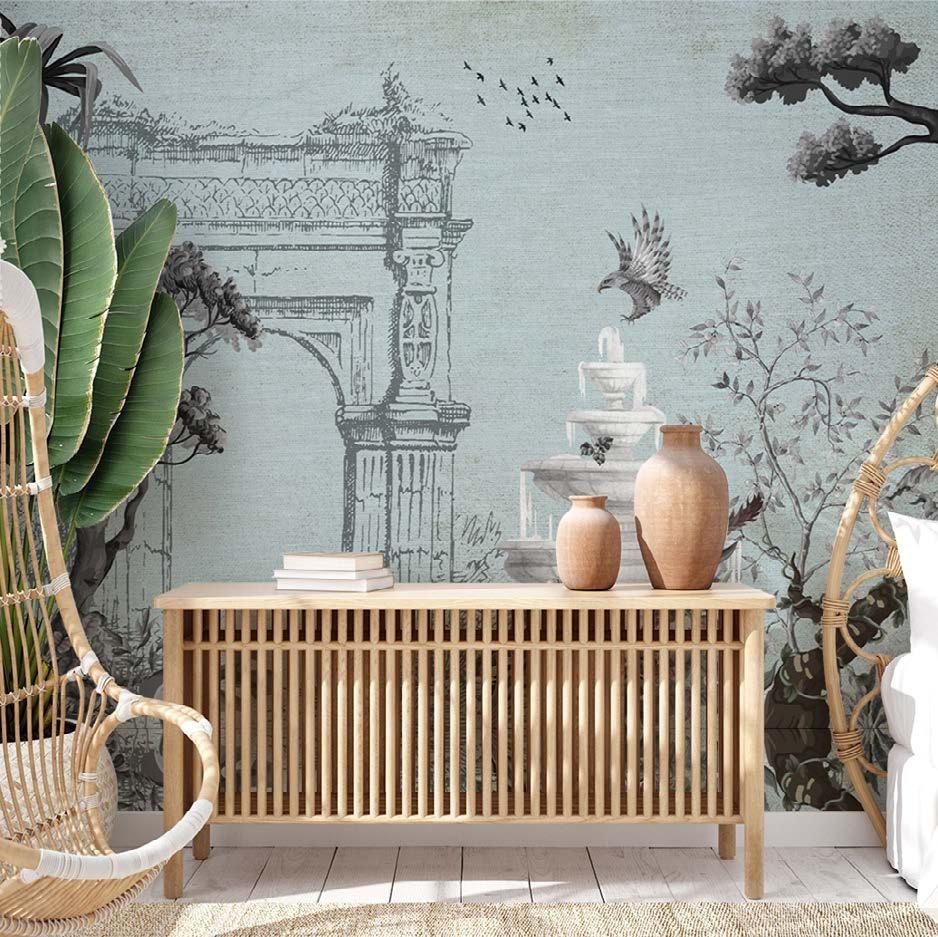 Nature Scene Indian Pattern Wallpaper – Myindianthings