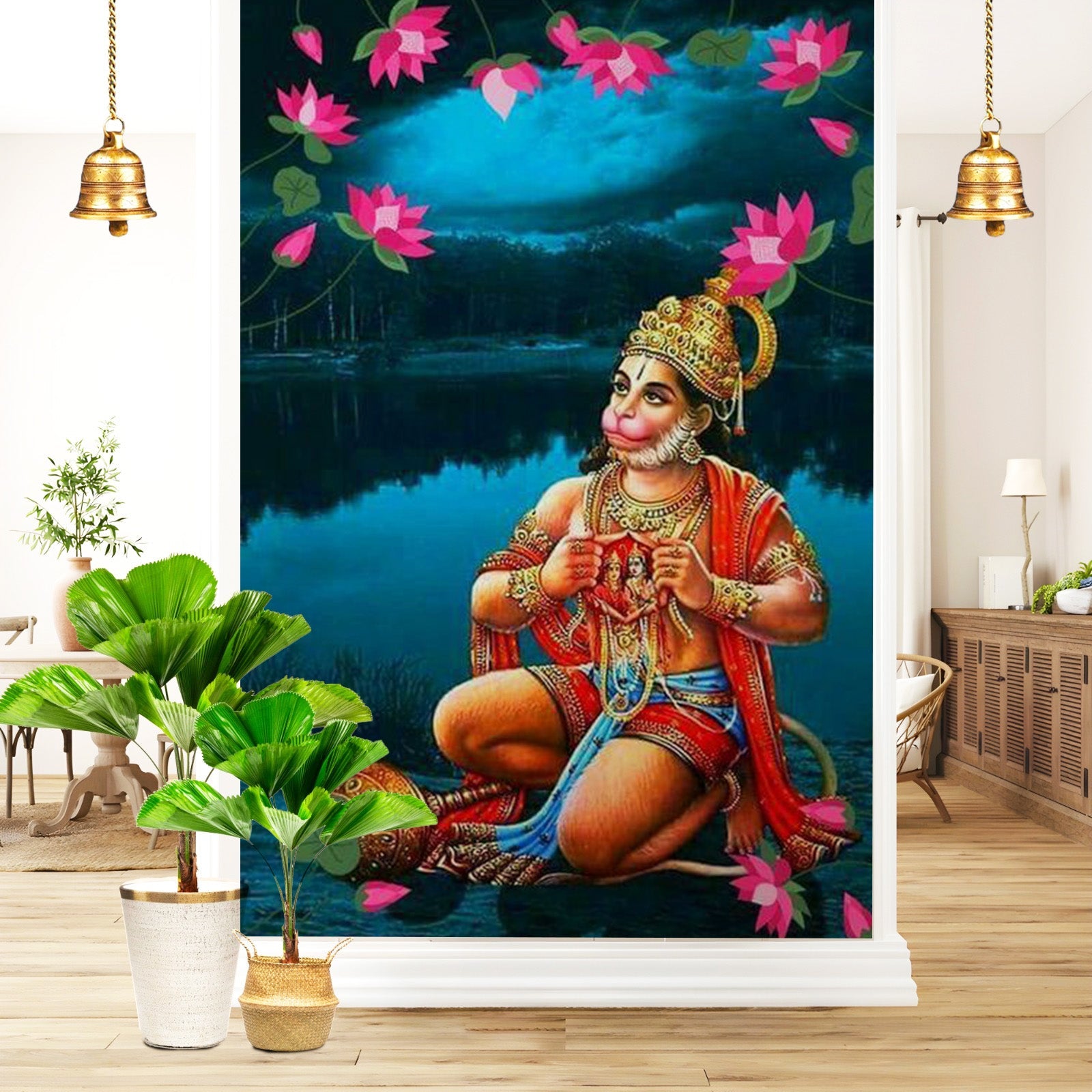 Nature Themed Hanuman Ji Wallpaper – Myindianthings