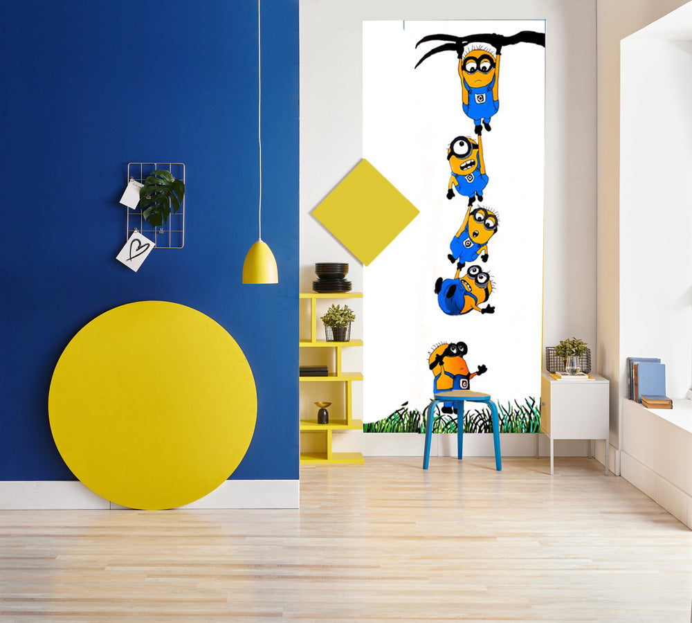 Playing Minions Cartoon Kids Wallpaper – Myindianthings