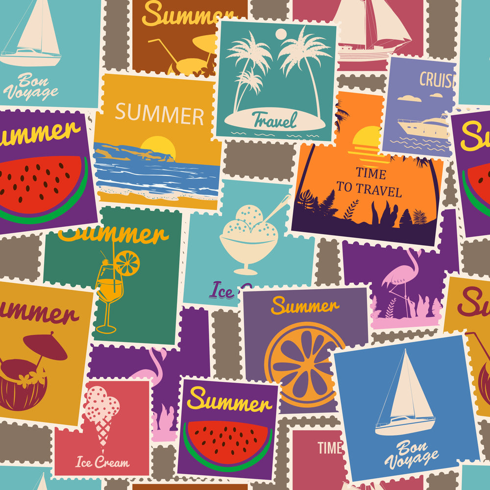 Postage Stamps Theme Aesthetic Wallpaper – Myindianthings