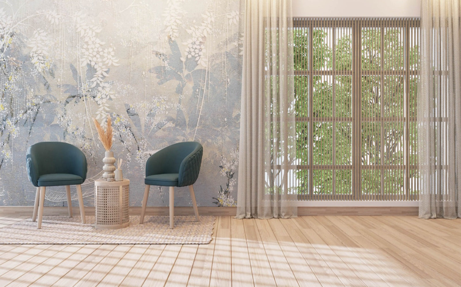 Pretty Floral Design Boho Wallpaper – Myindianthings