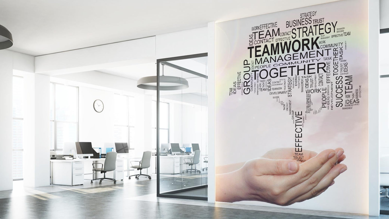 Successful Team Core Values Textured Office Wallpaper – Myindianthings