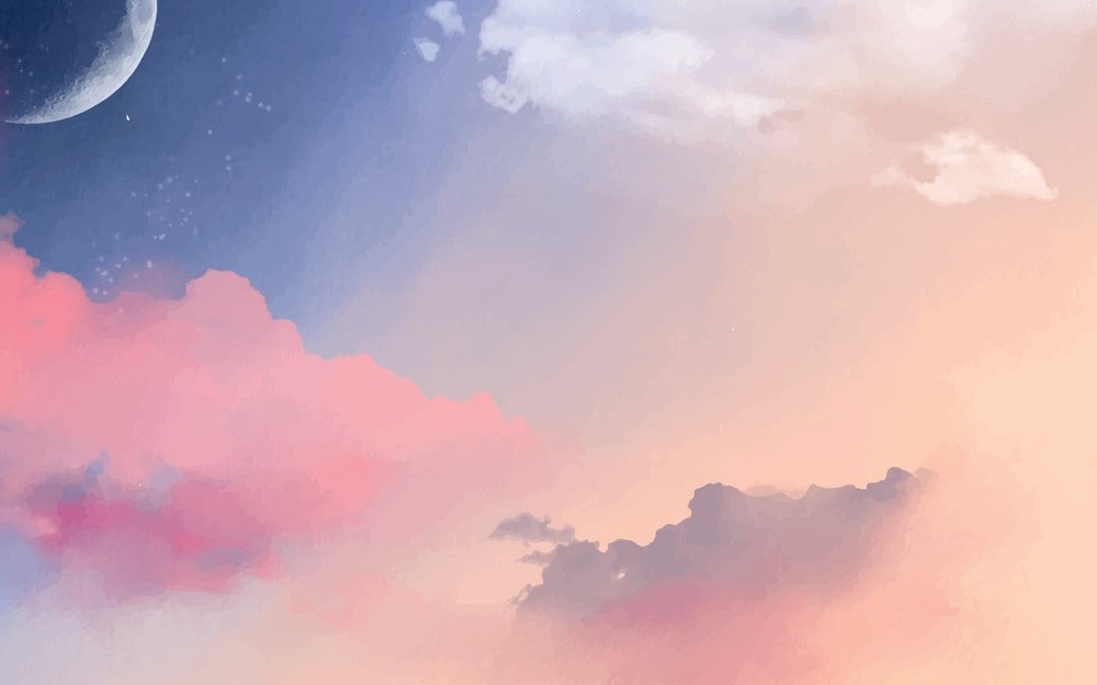 Watercolour Sky Theme Aesthetic Wallpaper – Myindianthings