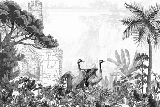 Wonderful Sketch Drawing Tropical Wallpaper – Myindianthings