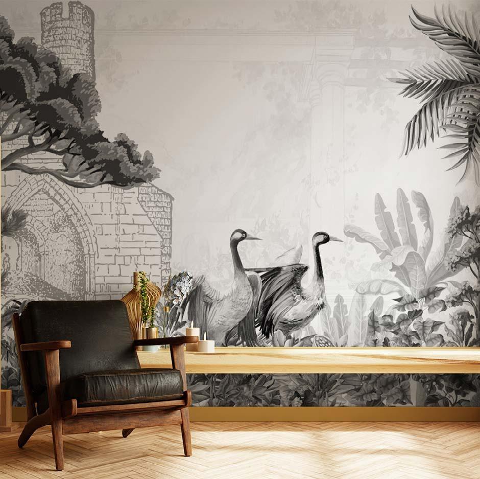 Wonderful Sketch Drawing Tropical Wallpaper – Myindianthings