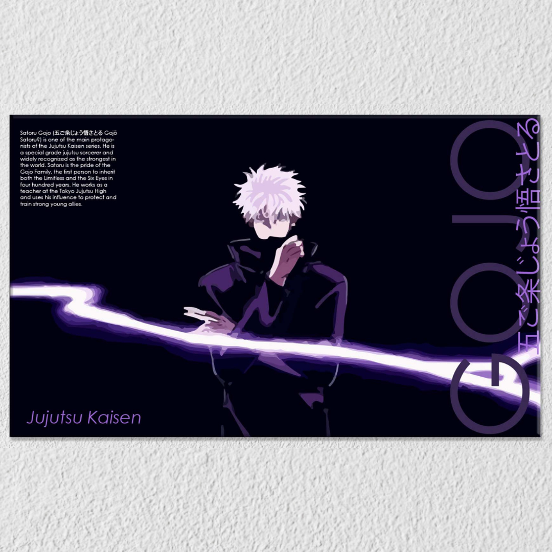 Gojo Purple Anime Art – Myindianthings