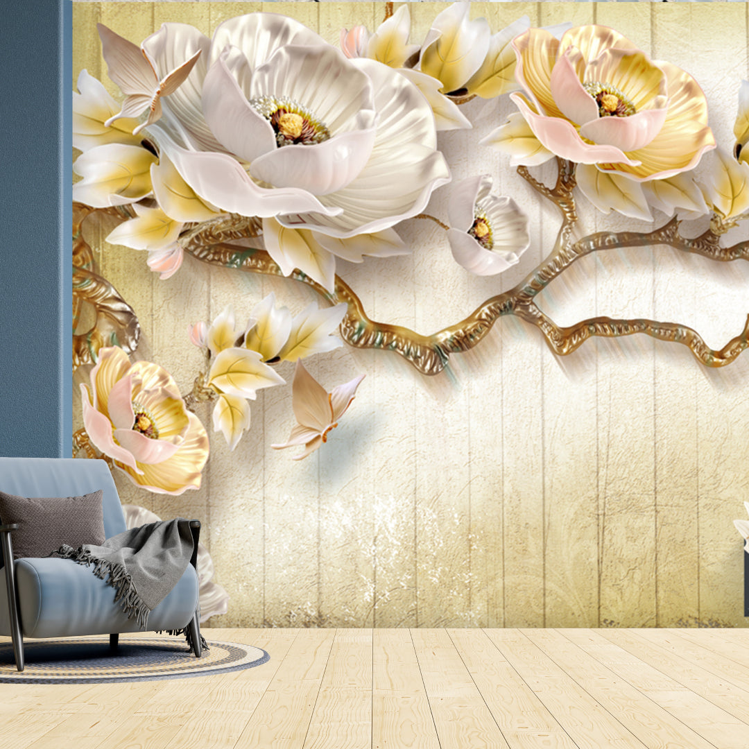 Floral Customize Wallpaper – Myindianthings