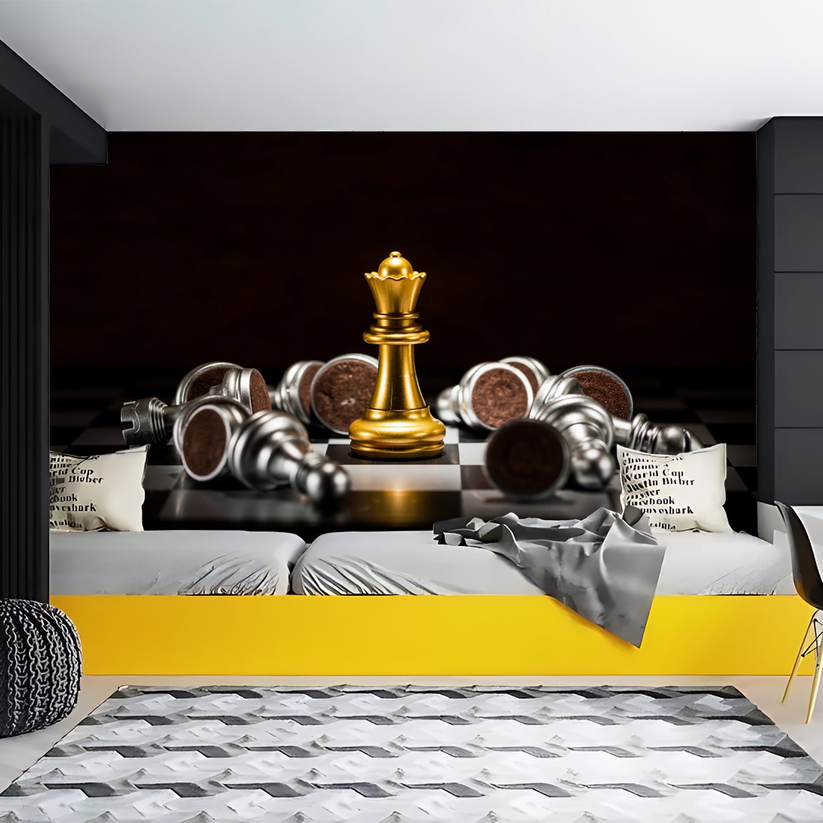 Gold Chess King Figure Wallpaper – Myindianthings