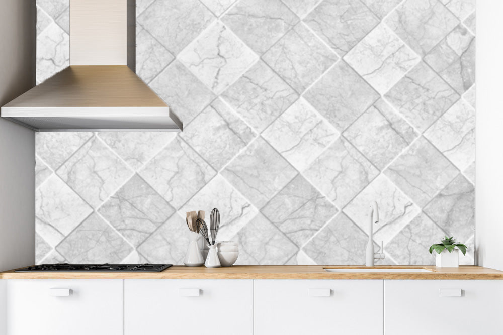 Beautiful Kitchen Tiles Pattern Customised Wallpaper – Myindianthings