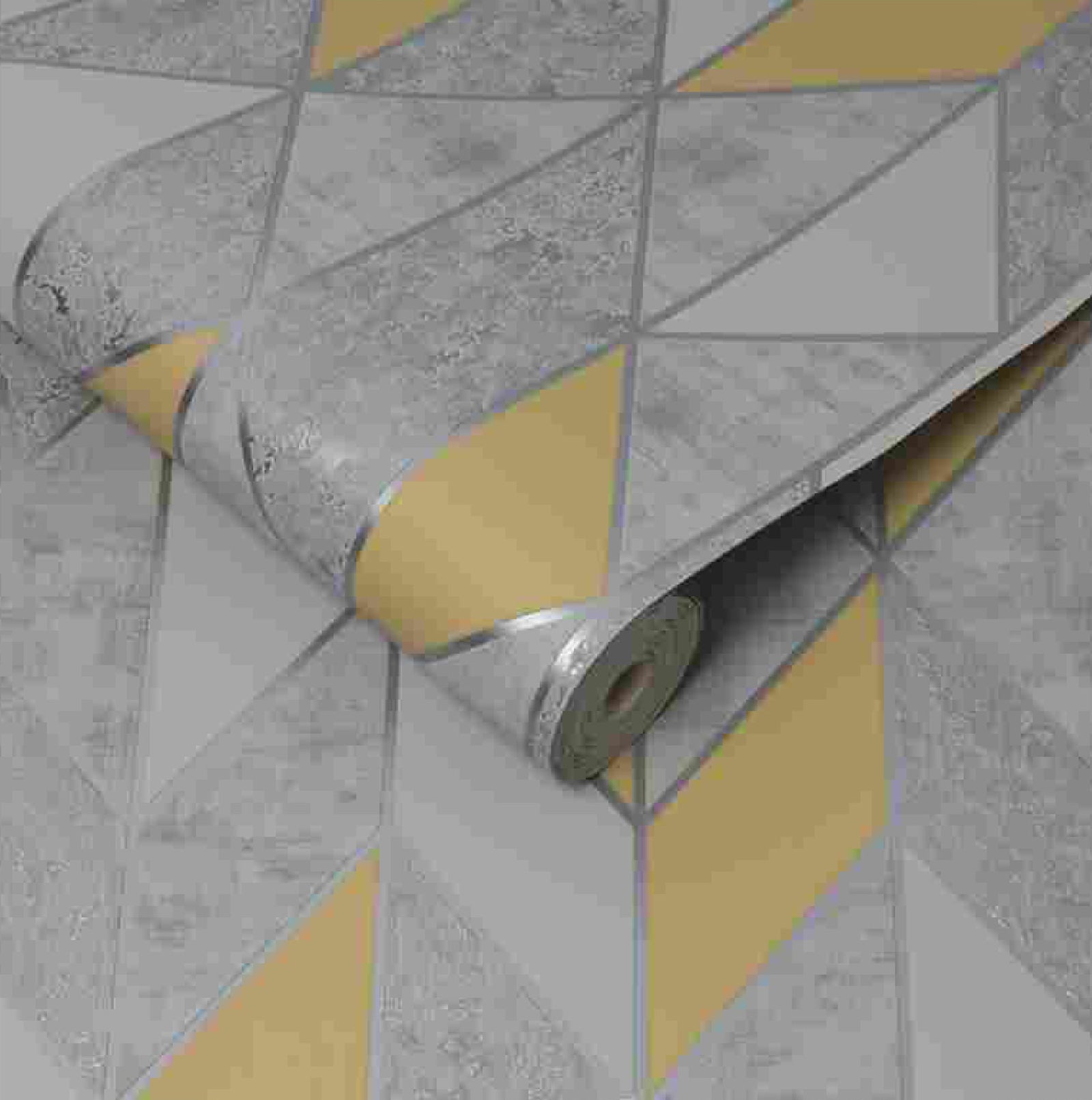 Milan Geo Rose Gold Blown Wallpaper – Myindianthings