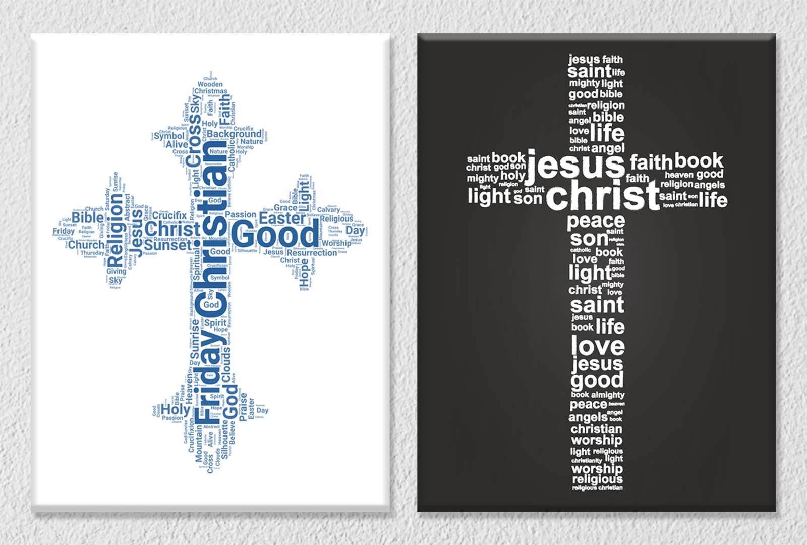 Jesus Quotes On Cross Wall Art, Set Of 2 – Myindianthings