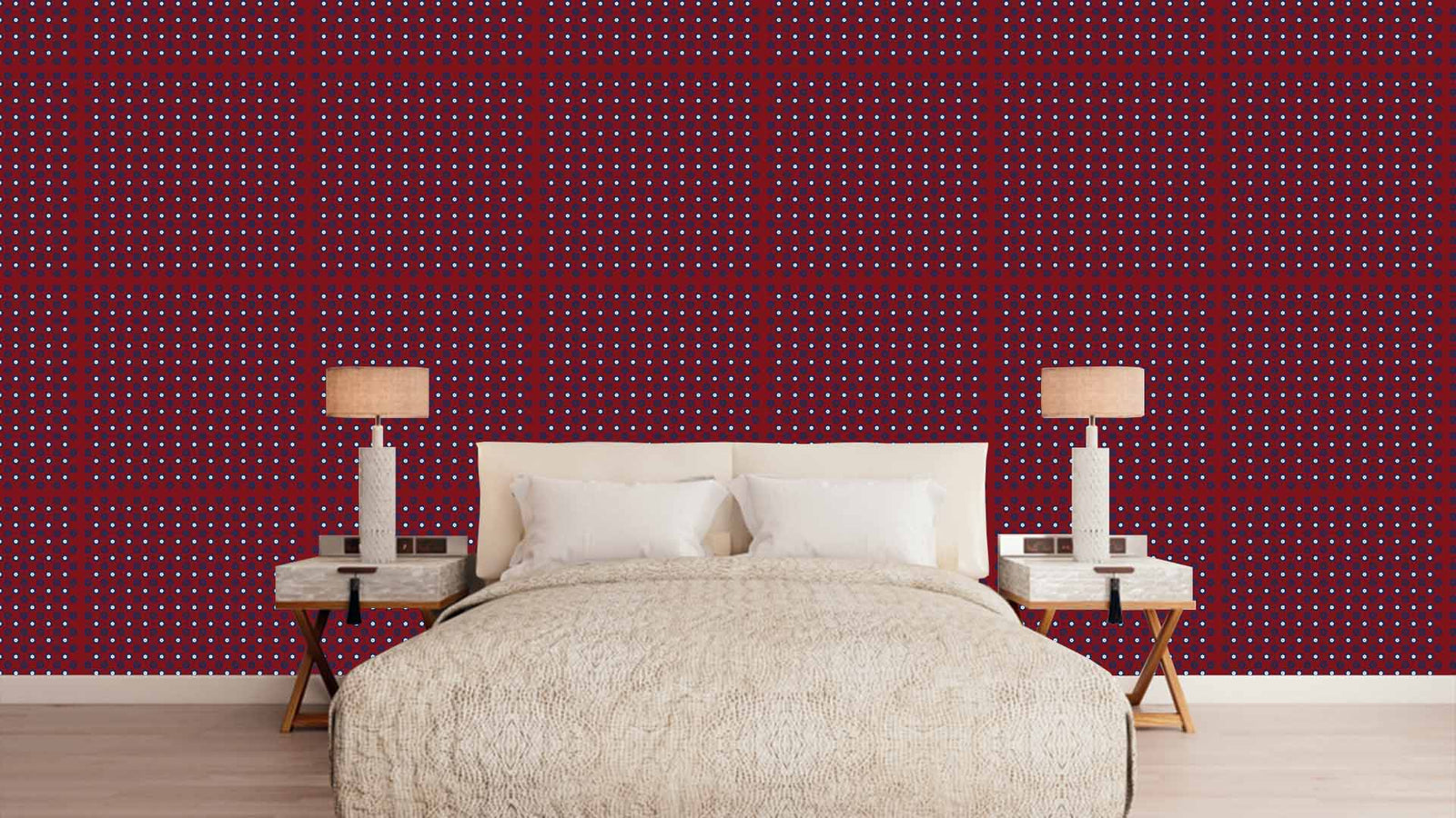 Red Dot Pattern Wallpaper – Myindianthings