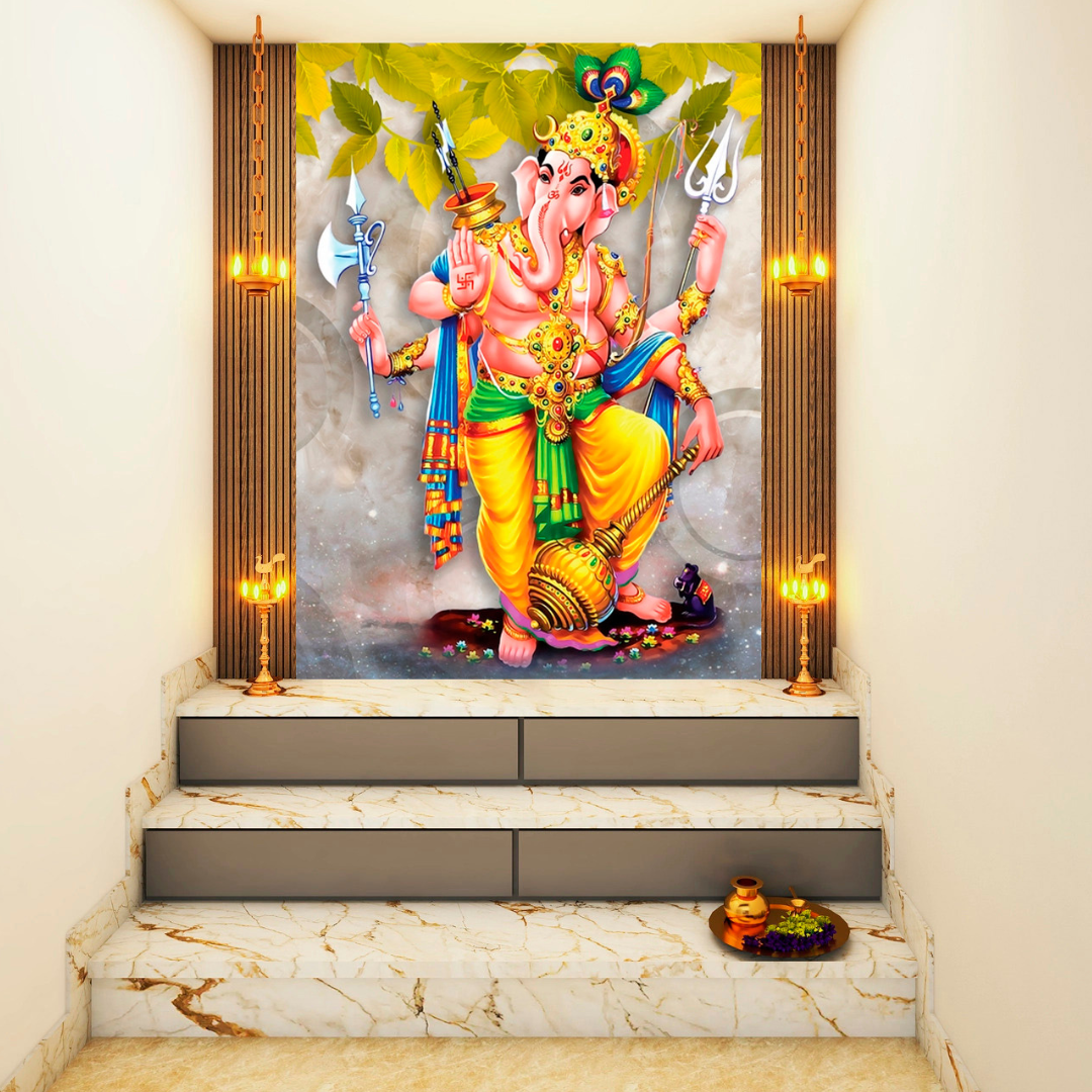 Ganesha Ji Idol Sticker – Myindianthings