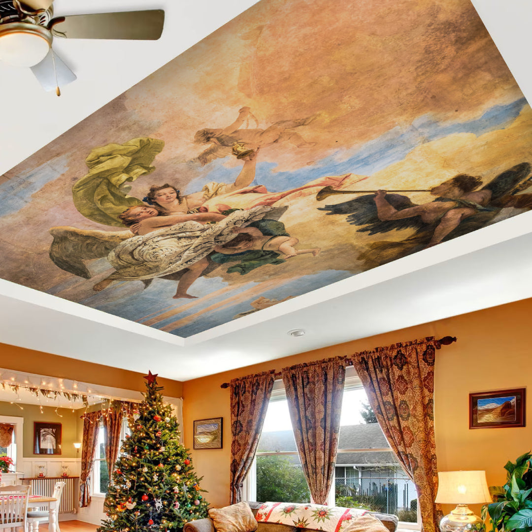 Baroque Decor Ceiling Wallpaper – Myindianthings