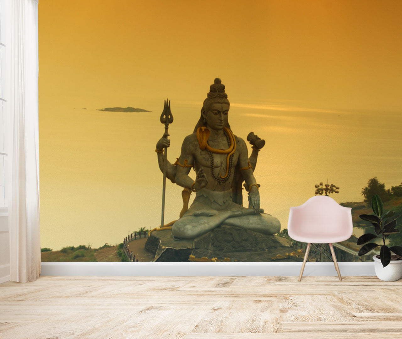 Shiva Sitting In Rocks Wallpaper – Myindianthings