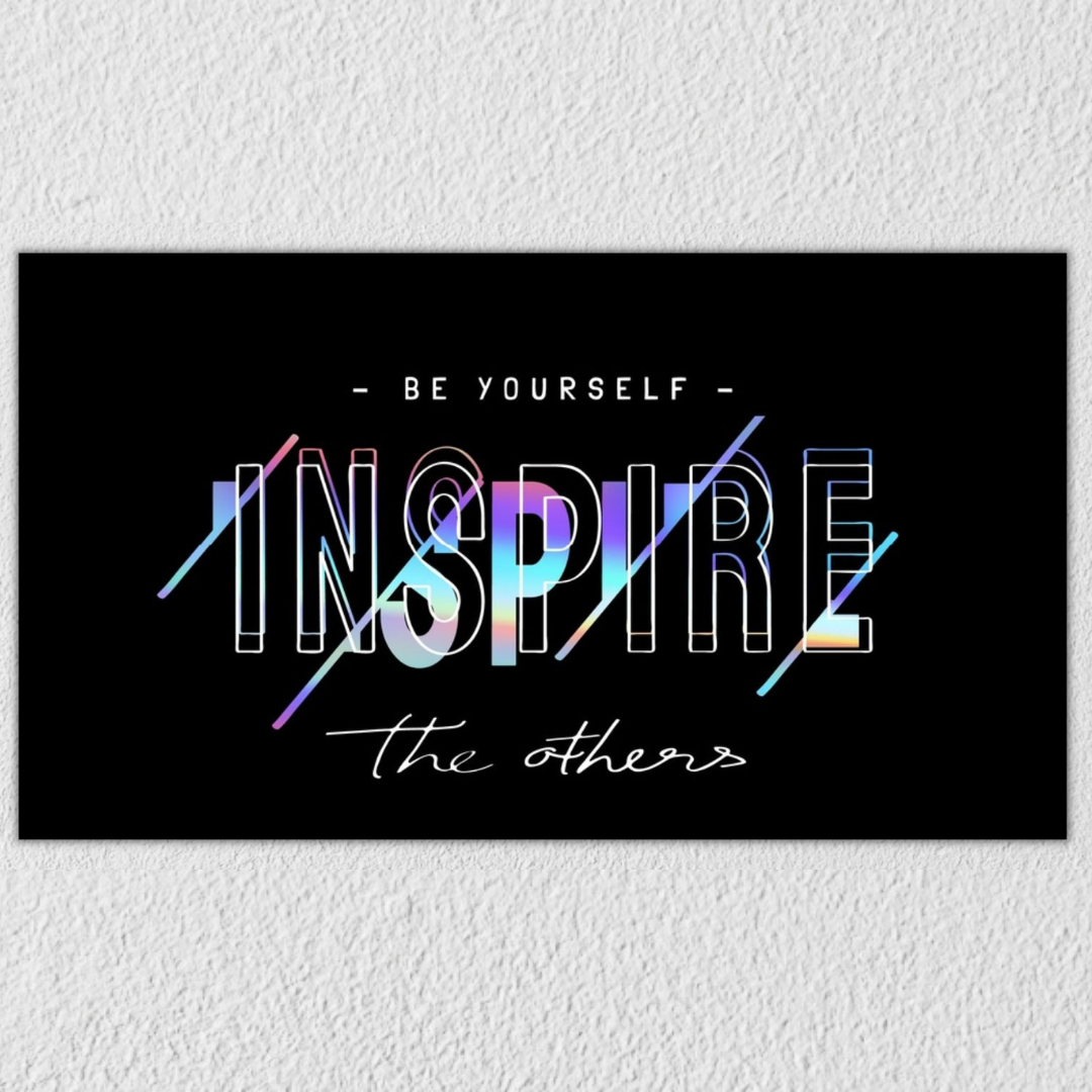 Inspire Typography Wall Art – Myindianthings