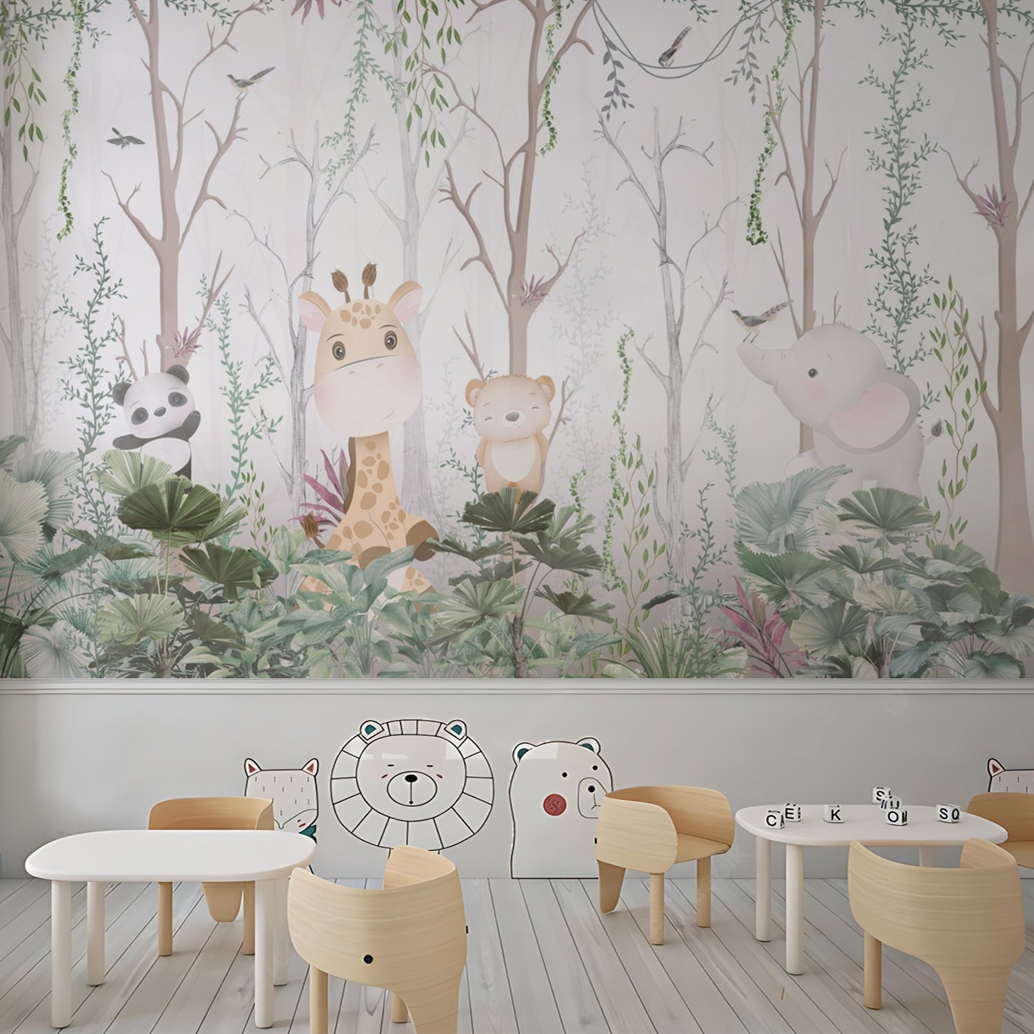 Forest Mural School Wallpaper – Myindianthings