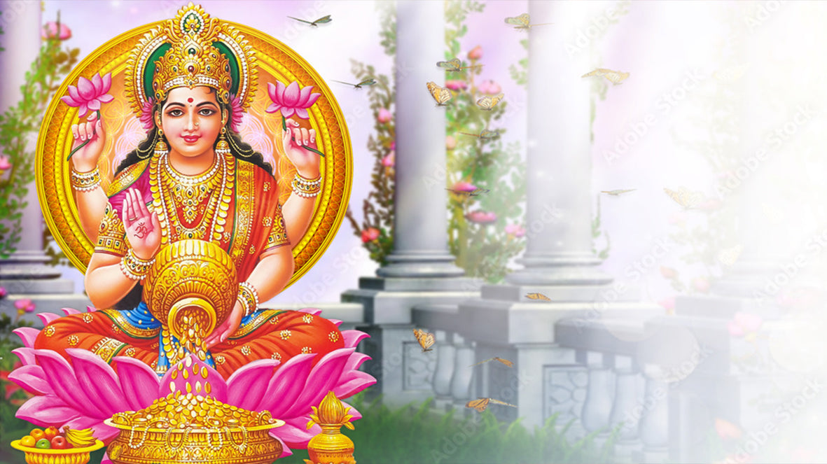 Abundant Blessings Lakshmi Ji Wallpaper – Myindianthings