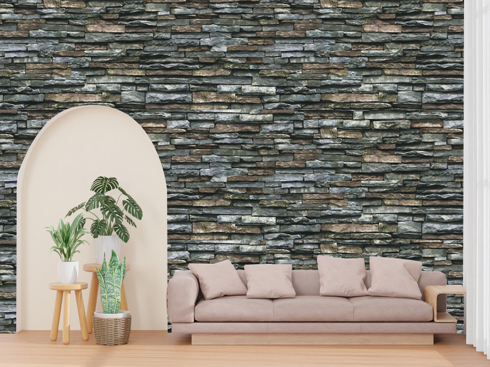 Natural _ Stone Wall Wallpaper – Myindianthings