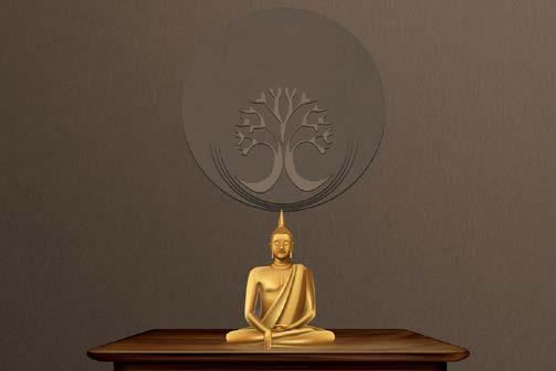 Buddha Pooja Room Wallpaper – Myindianthings
