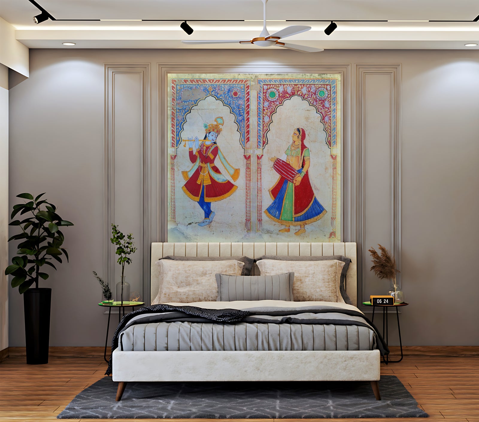 Krishna Ji traditional wallpaper – Myindianthings