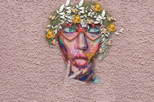 Chic Mural Lady Wallpaper – Myindianthings