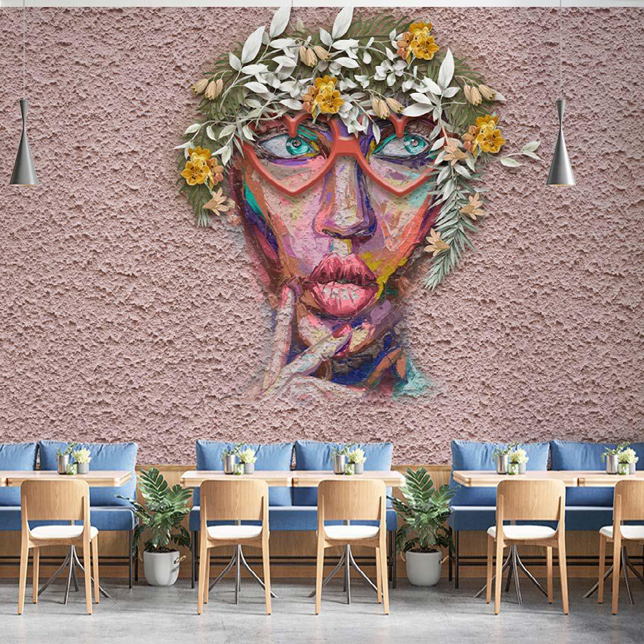 Chic Mural Lady Wallpaper – Myindianthings