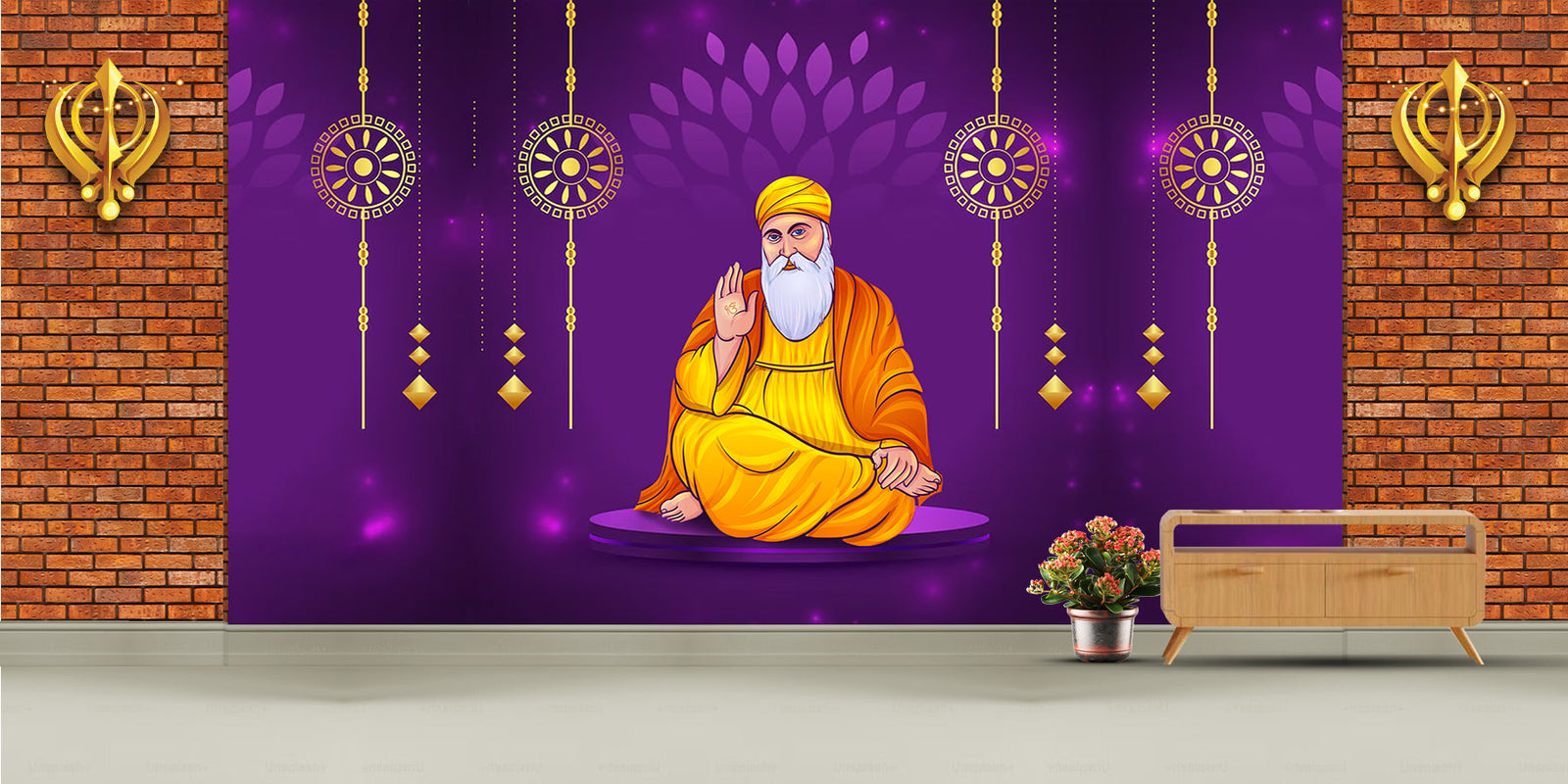Divine Grace Guru Nanak Wallpaper – Myindianthings