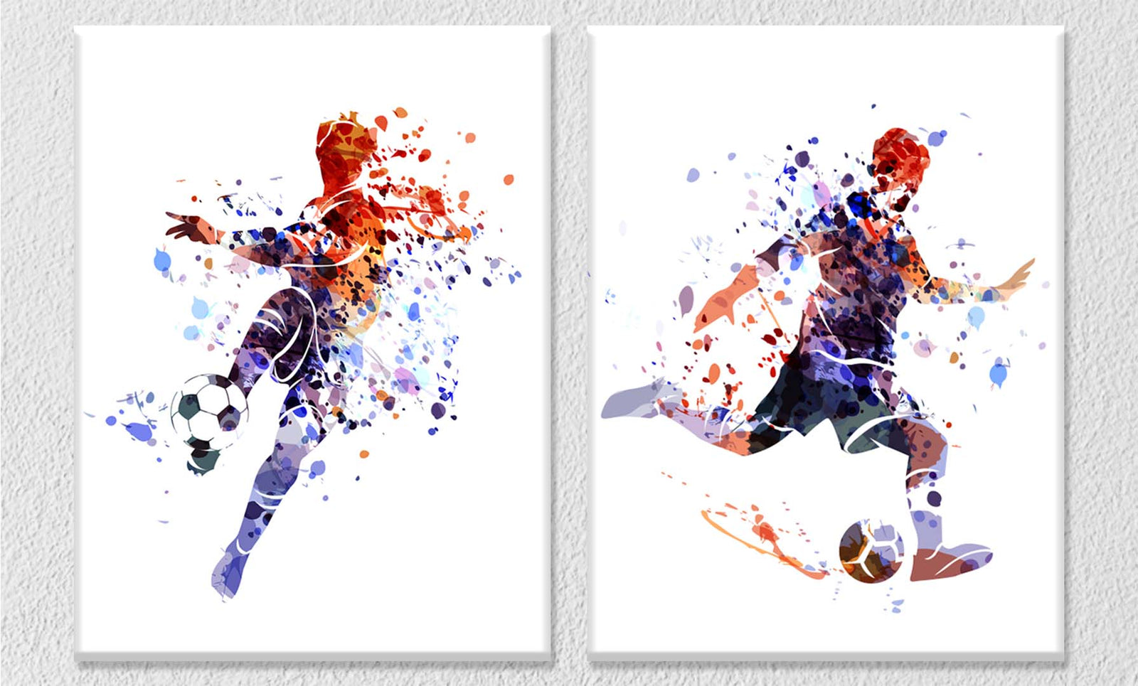Modern Art Footballer, Set Of 2 – Myindianthings
